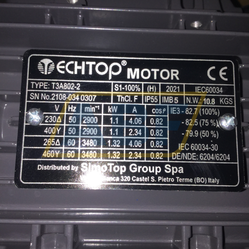 T3A802-2-B5 TechTop Motor • ABF Store